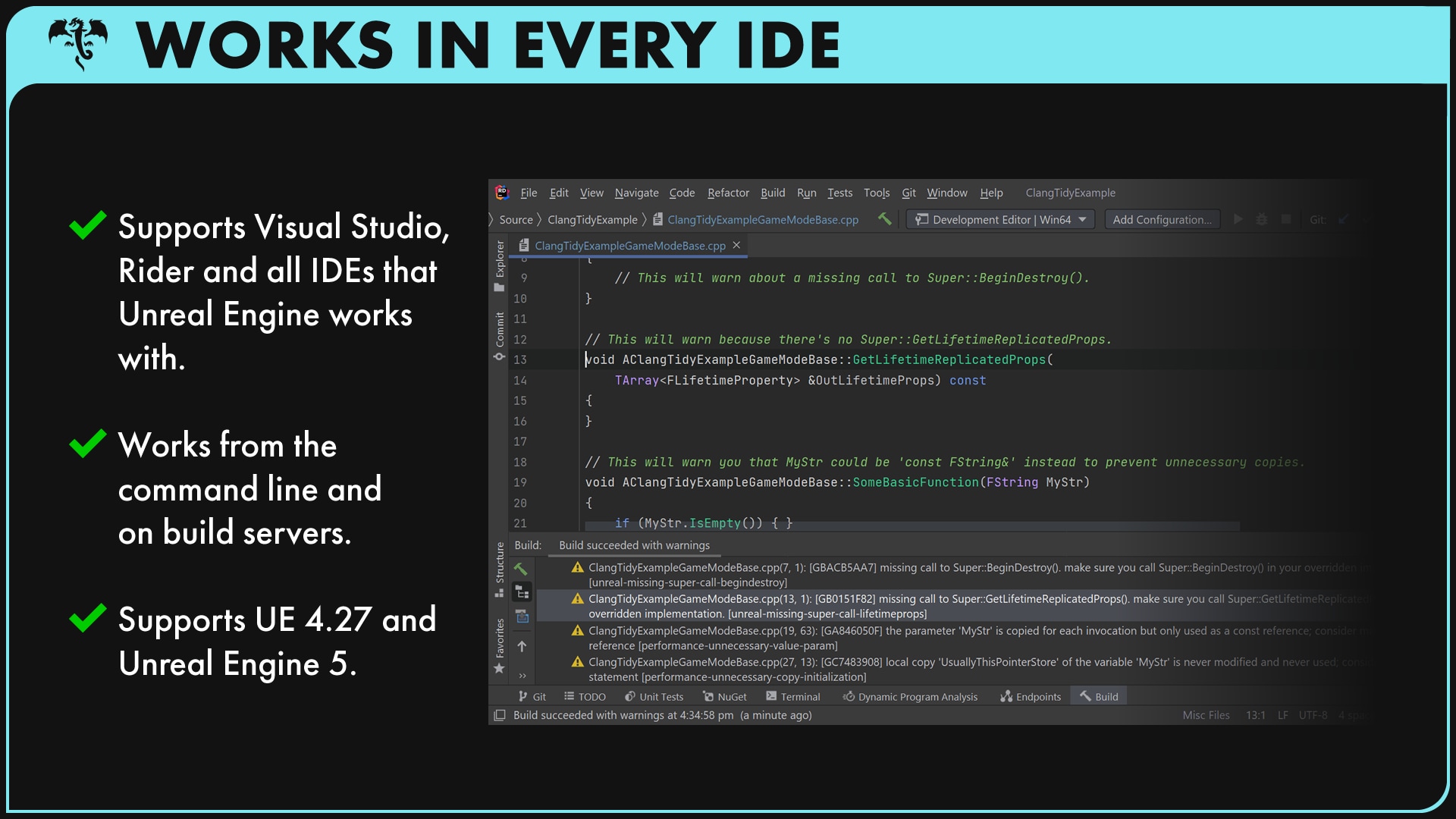 clang-tidy for Unreal Engine in Code Plugins - UE Marketplace